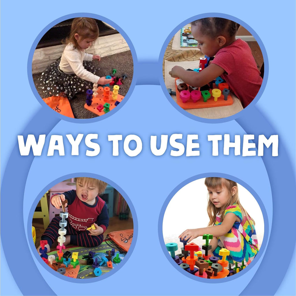 Toddler Peg Board 38 pcs | Pegboard for Toddlers – Skoolzy