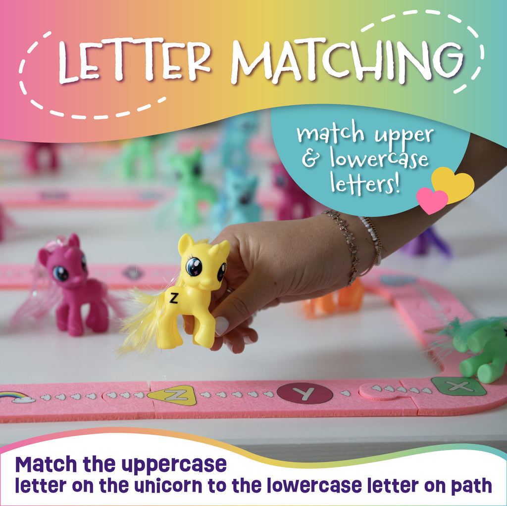 AlphaTracks Unicorns Uppercase Lowercase Alphabet Matching Game for AB ...